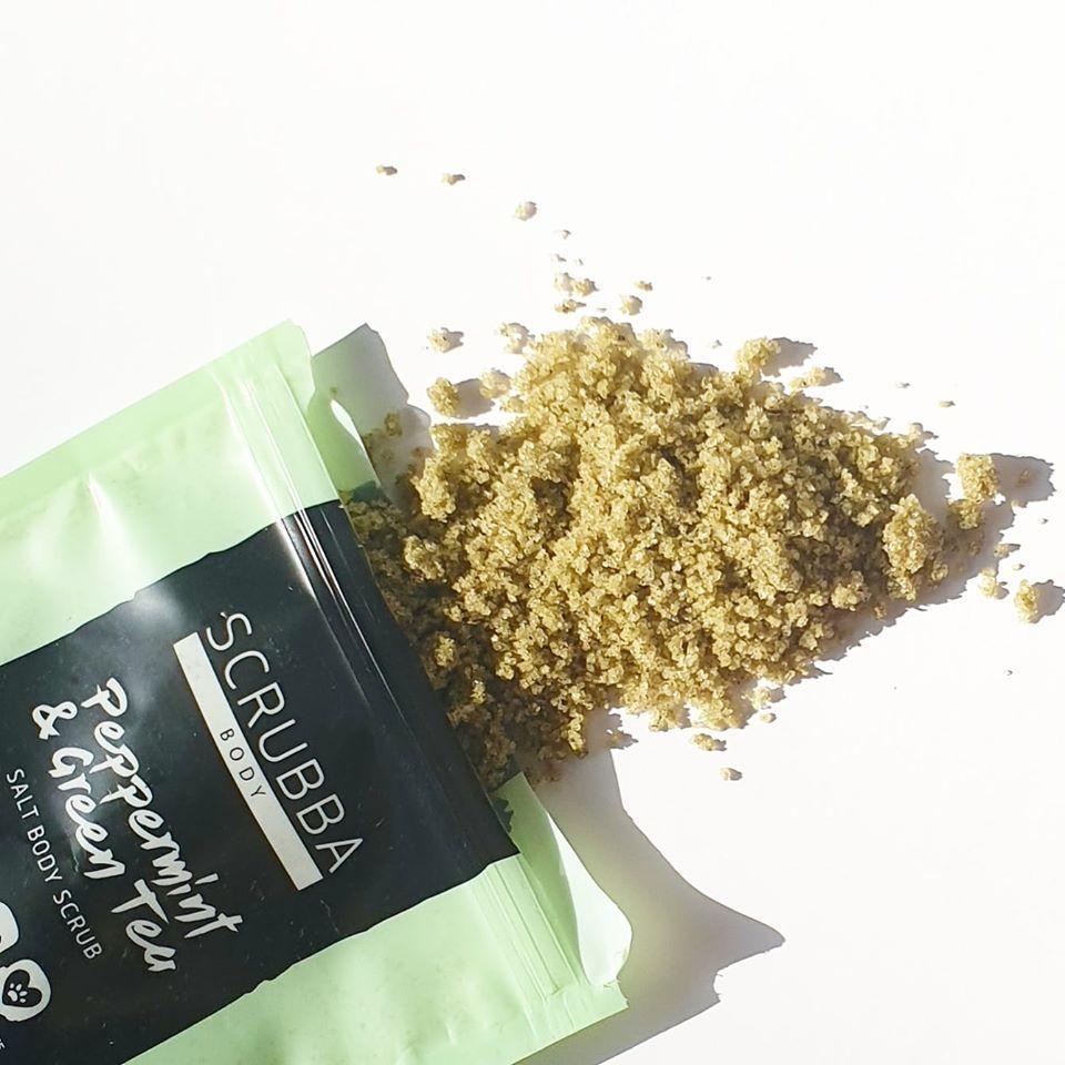 Peppermint & Green Tea Salt Body Scrub | Scrubba Body – Scrubba Body ...